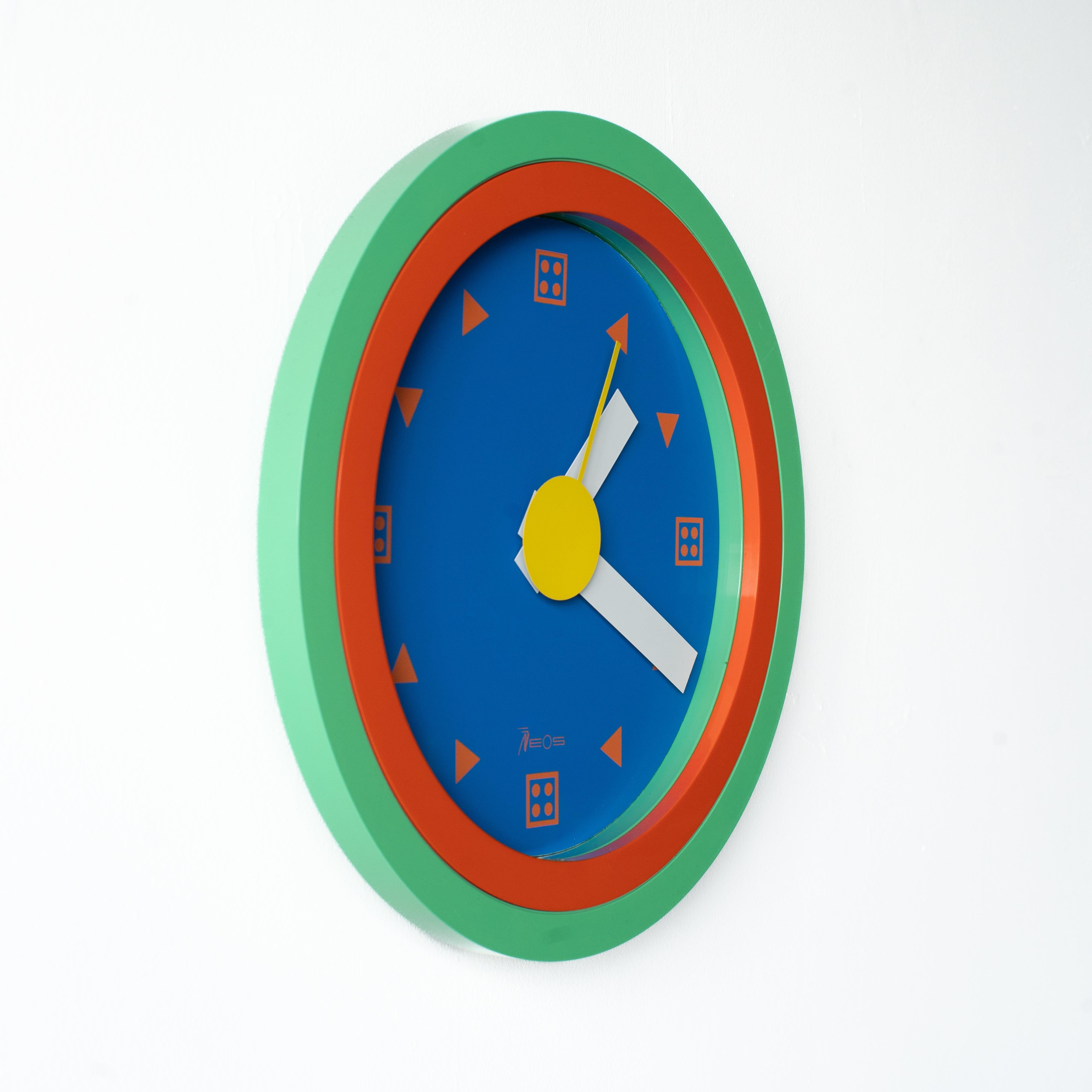 Neos Wall Clock 6 George Sowden Nathalie du Pasquier Postmodern For ...