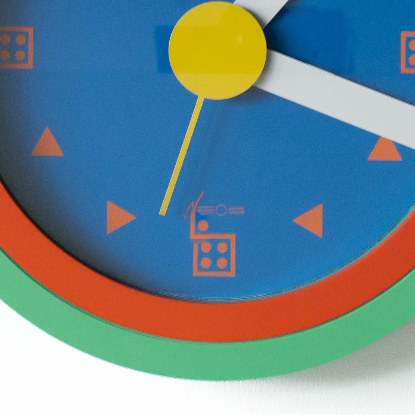 Neos Wall Clock 6 George Sowden Nathalie du Pasquier Postmodern For ...