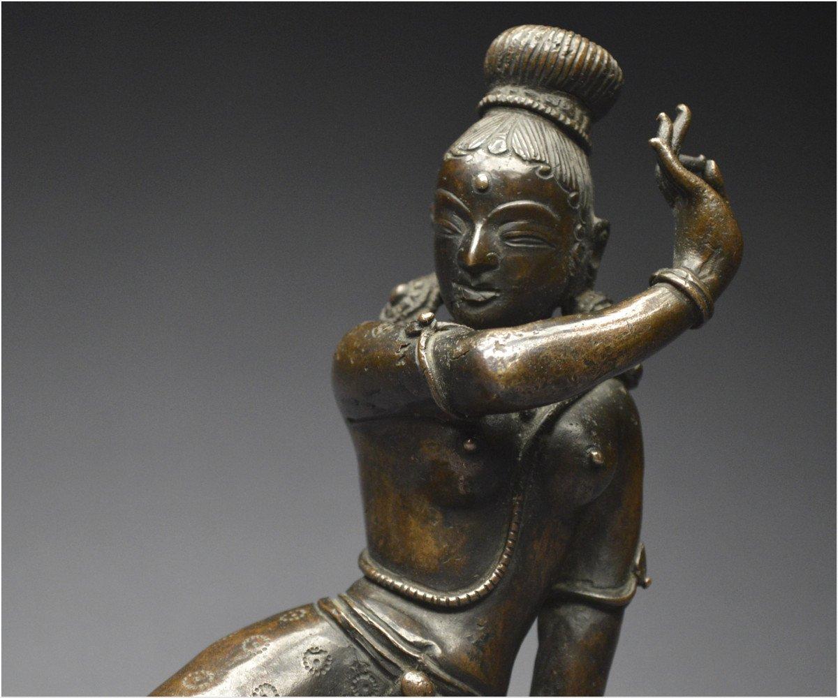 Nepal, 19th Century, Representation of a Deva with her hands in Vitarka ...