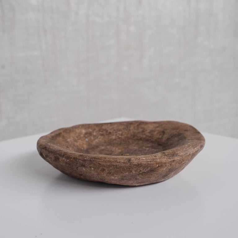 Nepalese Marble or Stone Small Primitive Bowl 'No.2' For Sale at 1stDibs
