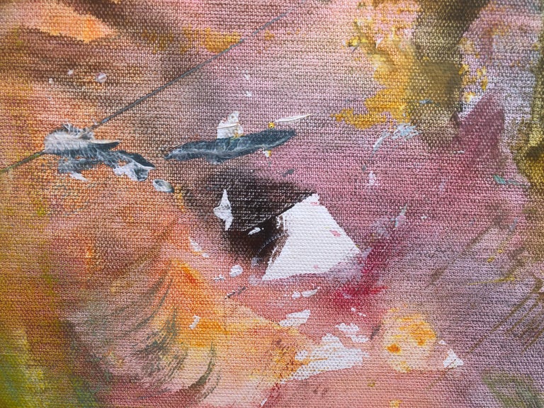 Nerea Caos - The all-seeing eye oil on canvas painting abstract ...