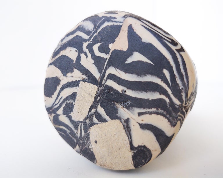 Nerikomi Black and White Checkered Ceramic Vase by Fizzy Ceramics For ...
