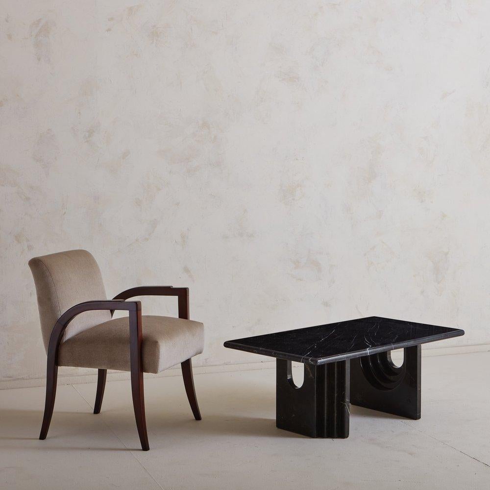 Nero Marquina Coffee Table in the Style of Carlo Scarpa, Italy 1970s at ...