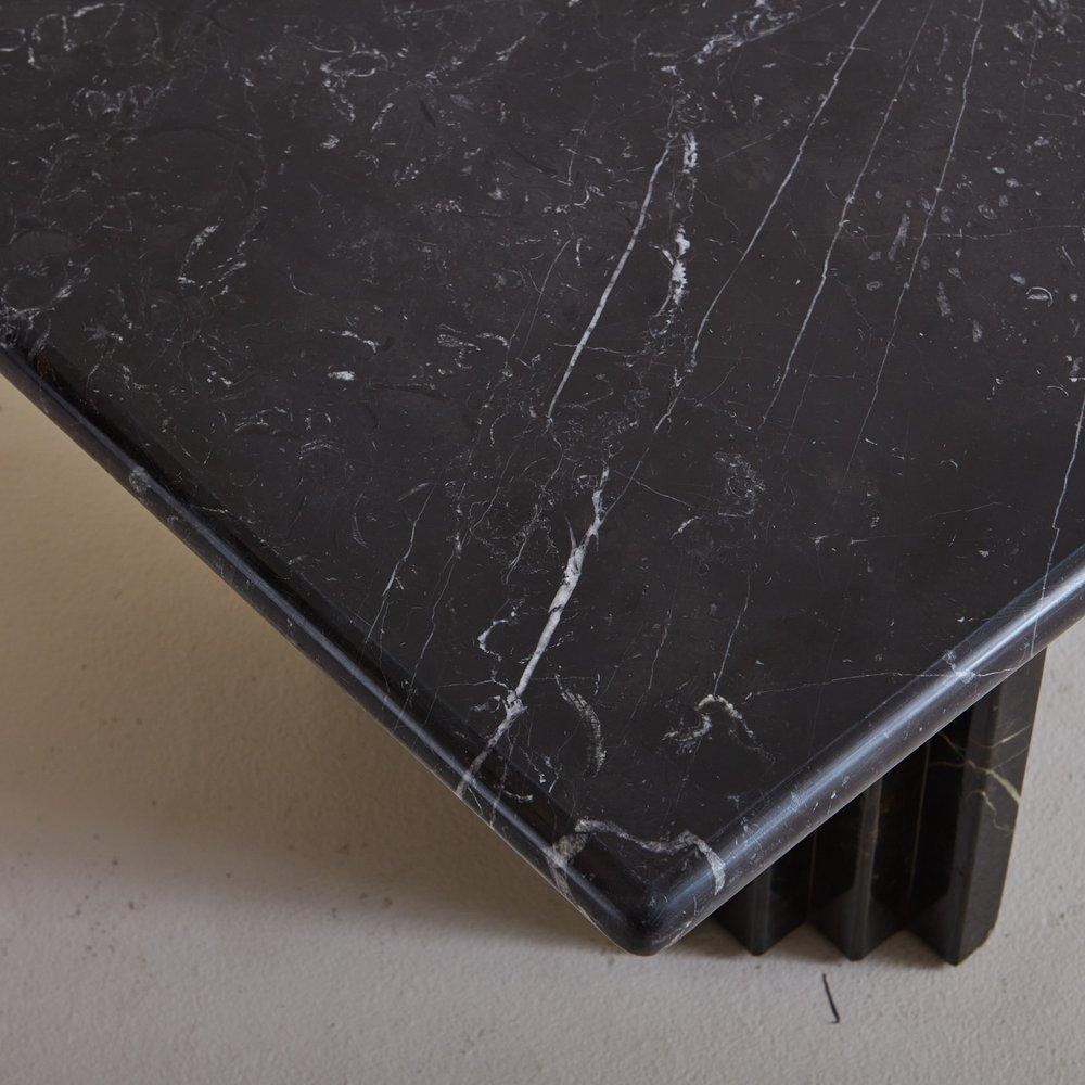 Nero Marquina Coffee Table in the Style of Carlo Scarpa, Italy 1970s at ...
