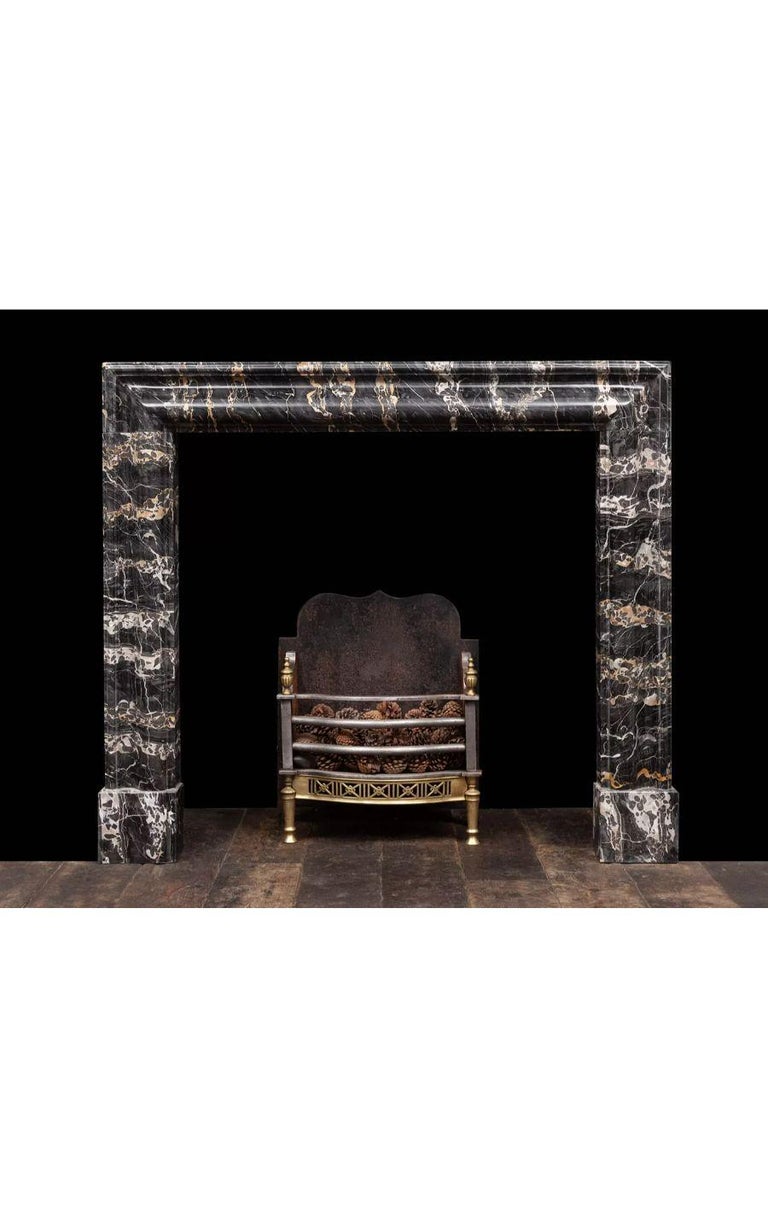 Nero Portoro Marble Bolection Fireplace by Ryan and Smith For Sale at 1stDibs