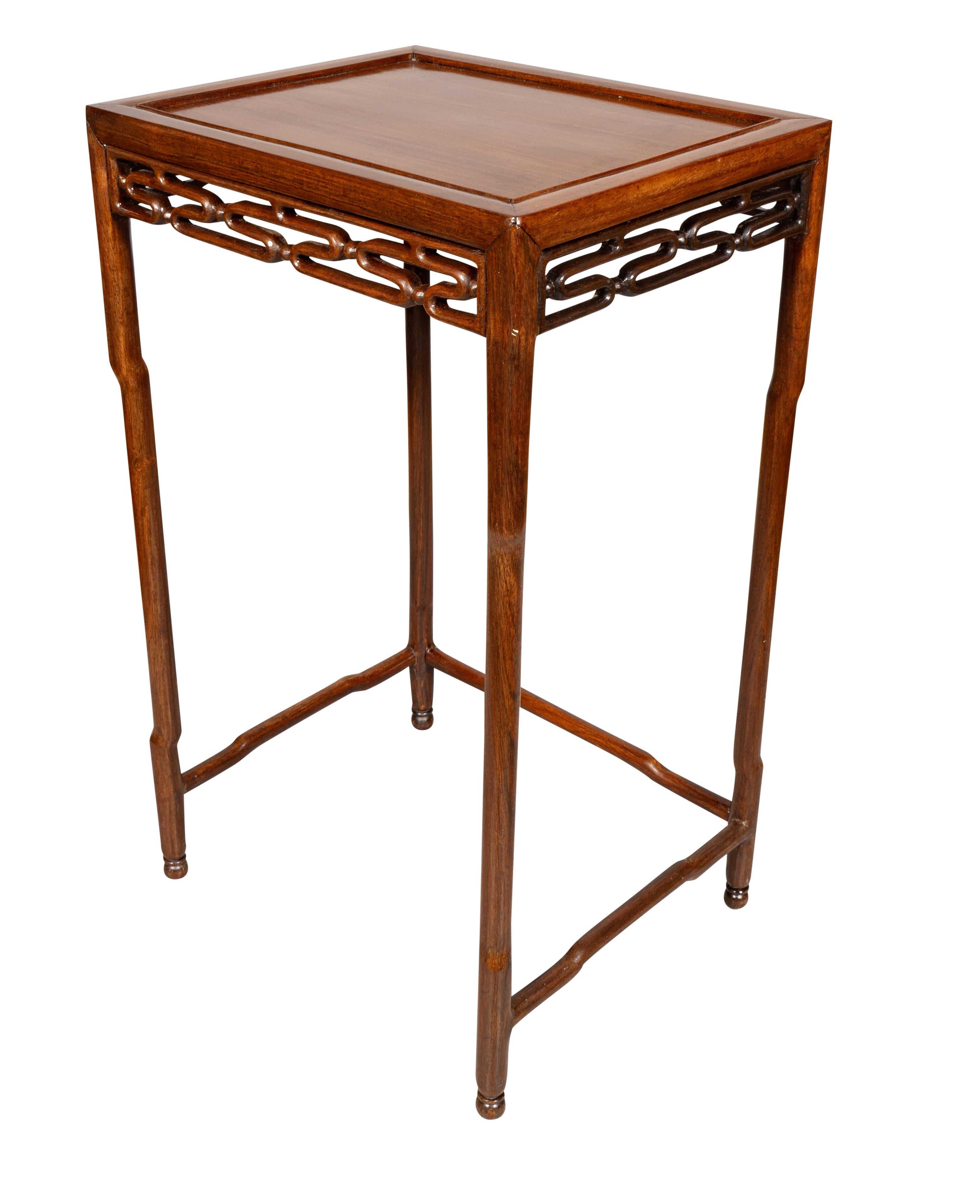 Nest Of Four Chinese Hardwood Tables For Sale at 1stDibs
