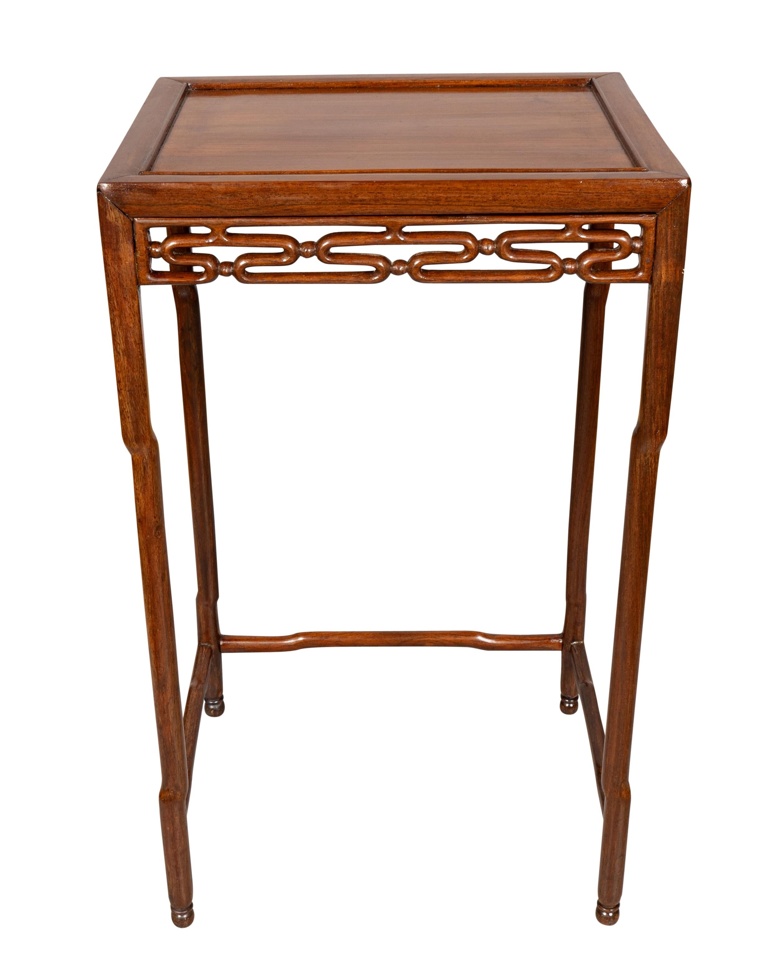 Nest Of Four Chinese Hardwood Tables For Sale at 1stDibs