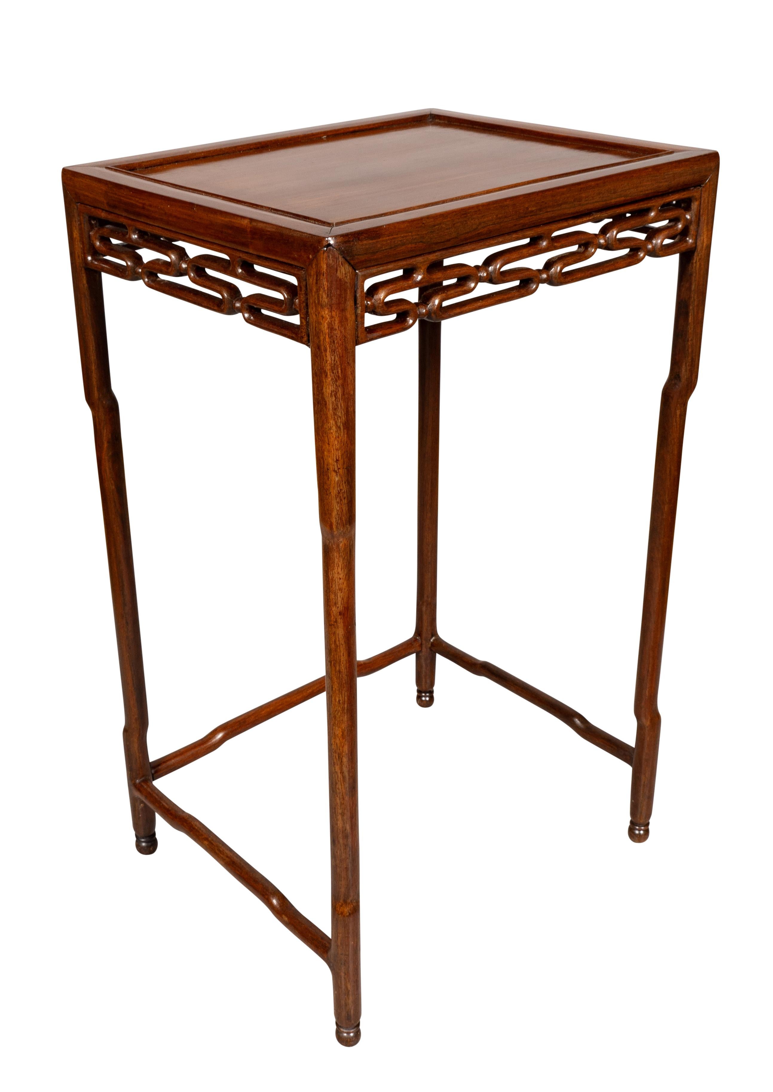 Nest Of Four Chinese Hardwood Tables For Sale at 1stDibs