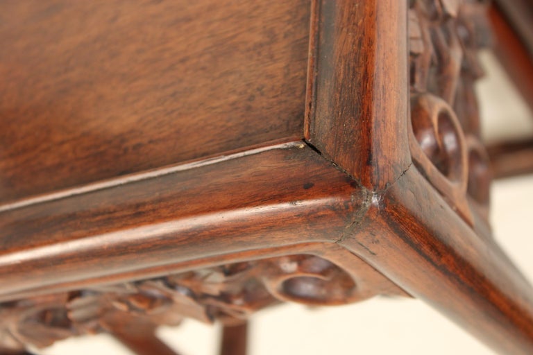 Nest of Four Chinese Teak Wood Tables at 1stDibs
