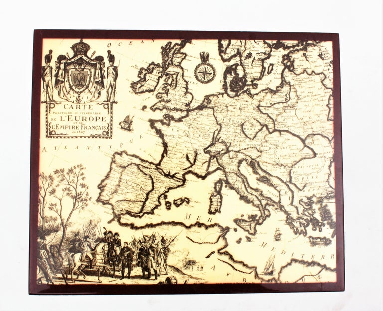 Nesting Tables with World Maps Tops For Sale at 1stDibs | nest of ...