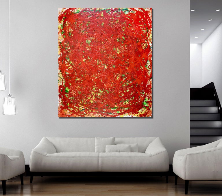 Nestor Toro - Coming from the Red, Painting, Acrylic on Canvas For Sale ...