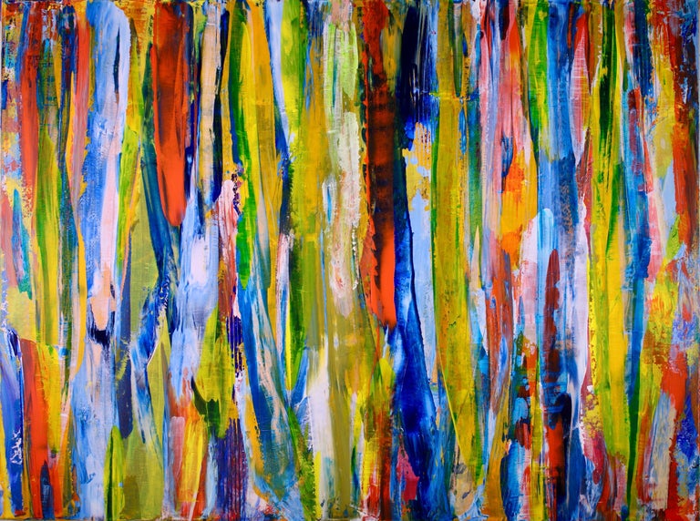 Nestor Toro - Deconstructed Forest Field, Painting, Acrylic on Canvas ...