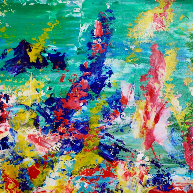 Nestor Toro - Emotional Color Explosion (2017), Painting, Acrylic on ...