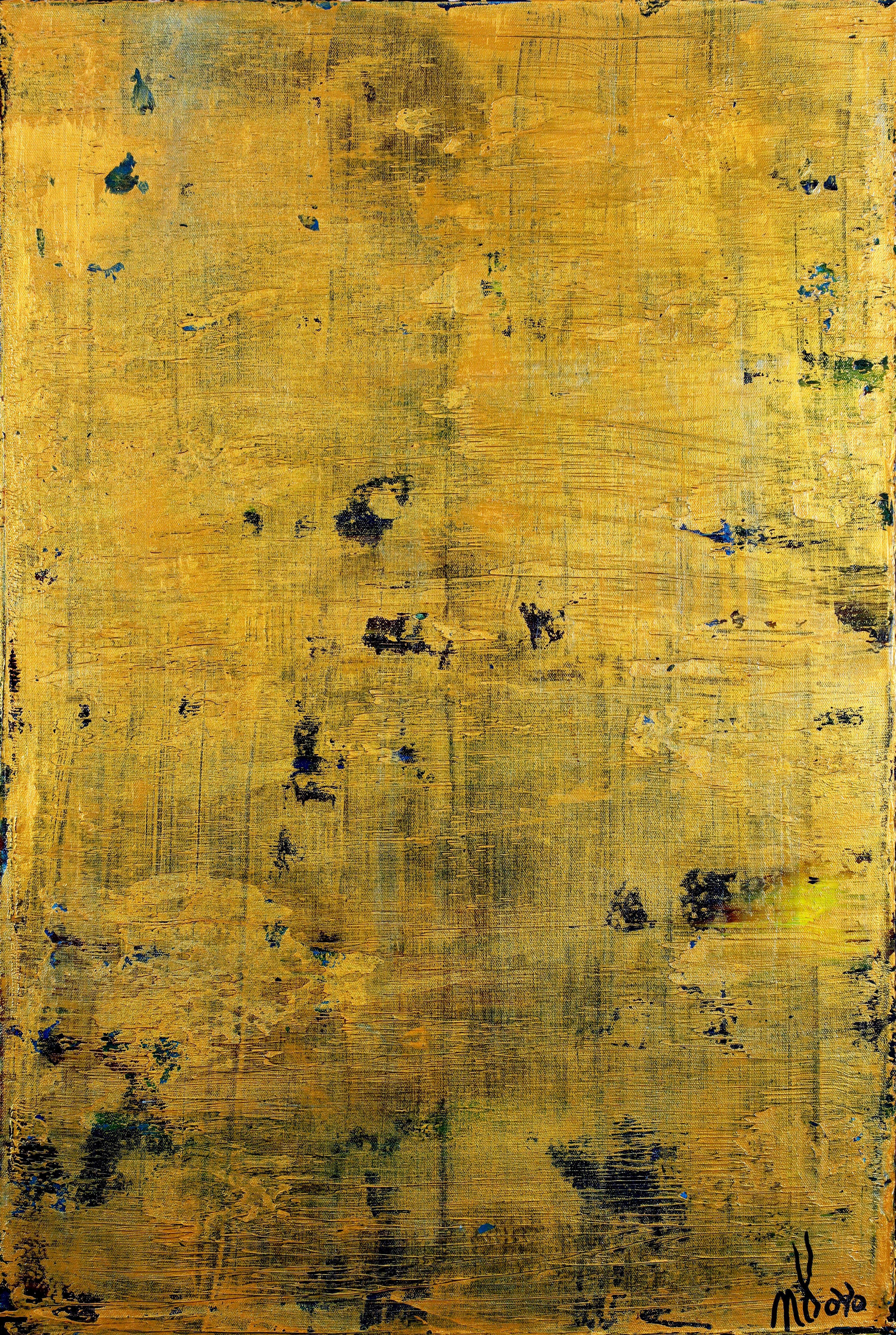 Acrylic Painting Gold Background - 579 For Sale on 1stDibs | gold ...