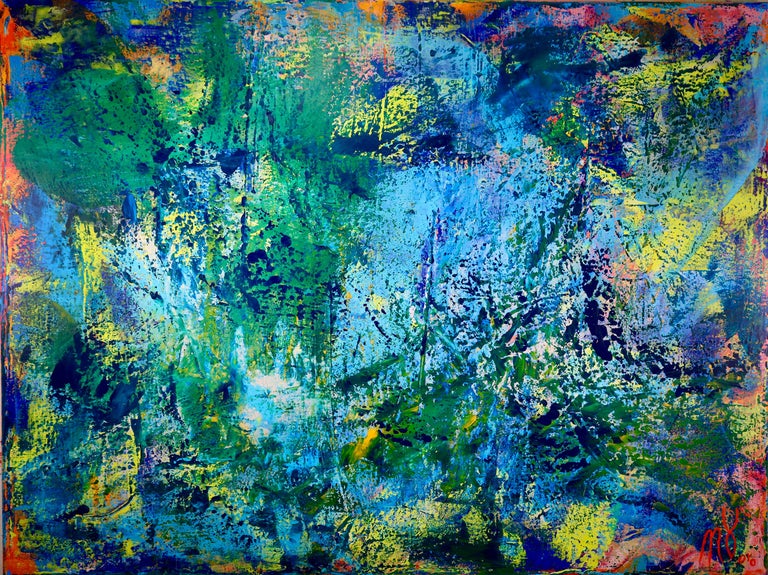 Nestor Toro - Infinity Fields (Sweet sounding river), Painting, Acrylic ...