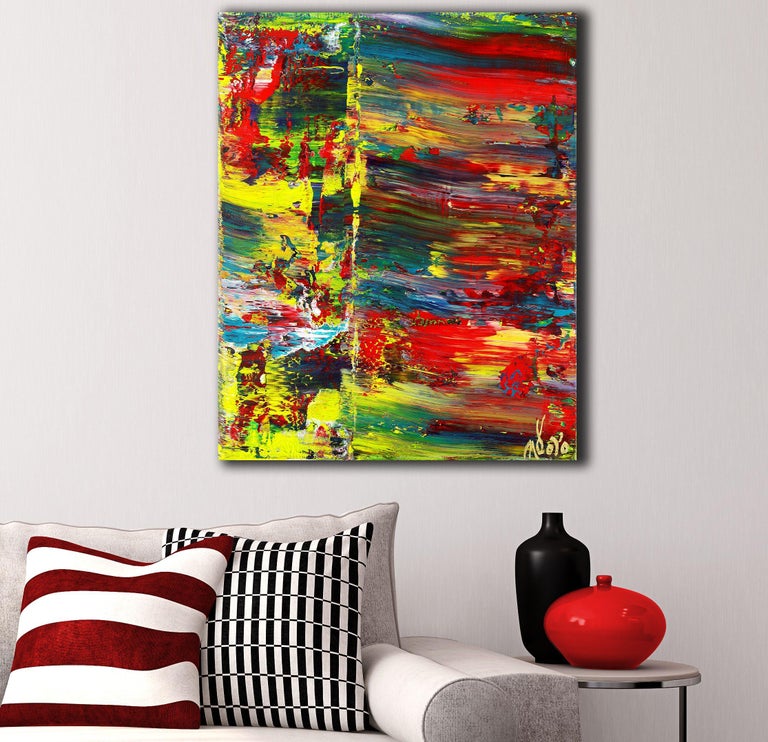 Nestor Toro - Split panorama 3 (Action divided), Painting, Acrylic on ...
