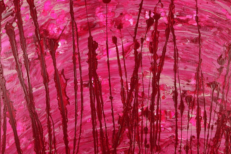 Nestor Toro - Understanding pink (Spin), Painting, Acrylic on Canvas ...