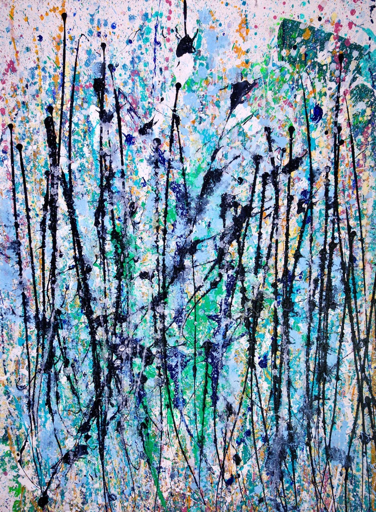 Nestor Toro - White Noise, Painting, Acrylic on Canvas at 1stDibs