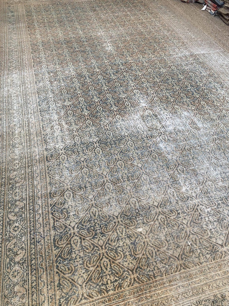 Neutral Mongol-Afghan Traditional Rug For Sale at 1stDibs