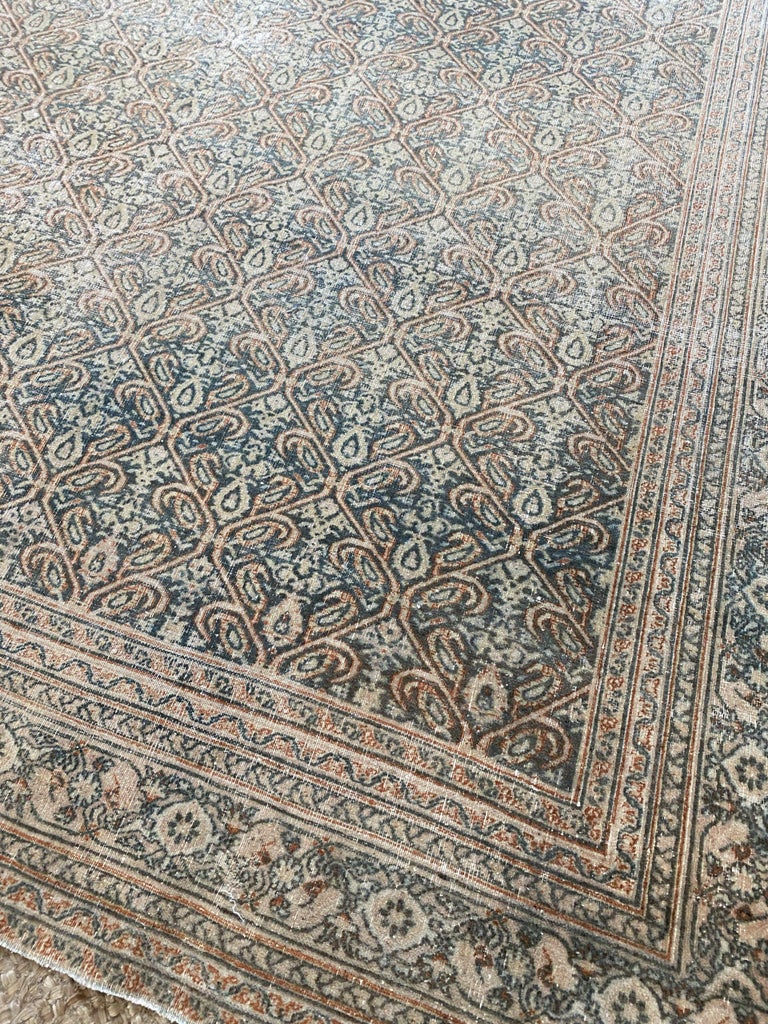 Neutral Mongol-Afghan Traditional Rug For Sale at 1stDibs