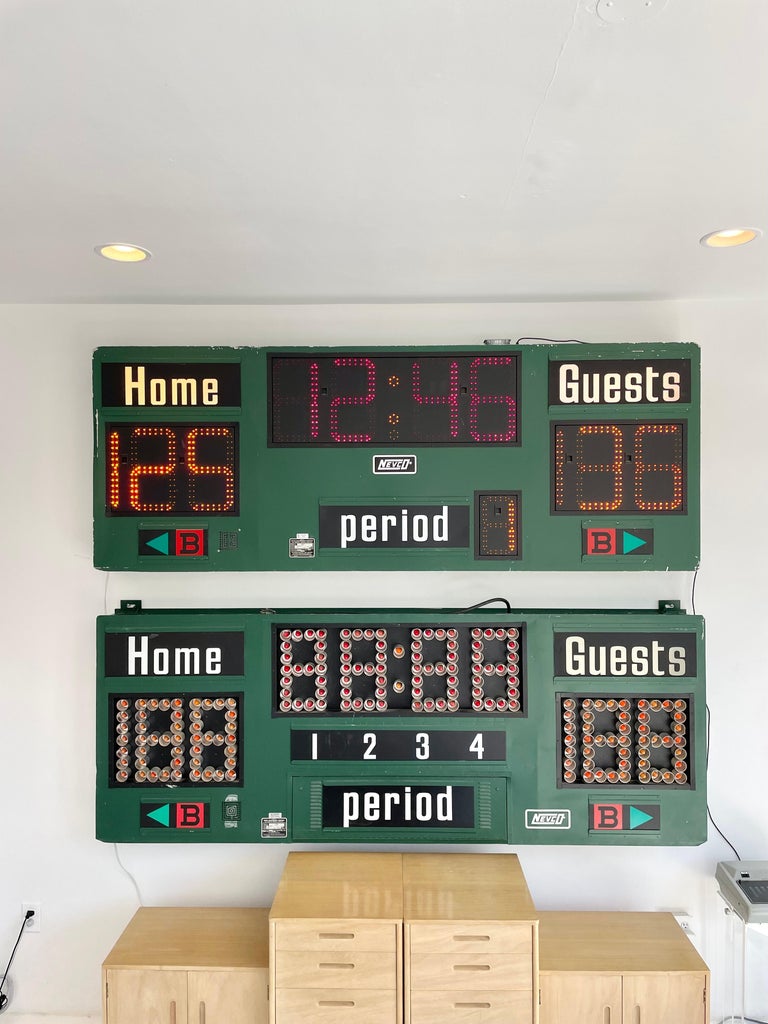 Nevco LED Basketball Scoreboard, 2000s USA For Sale at 1stDibs | nevco ...