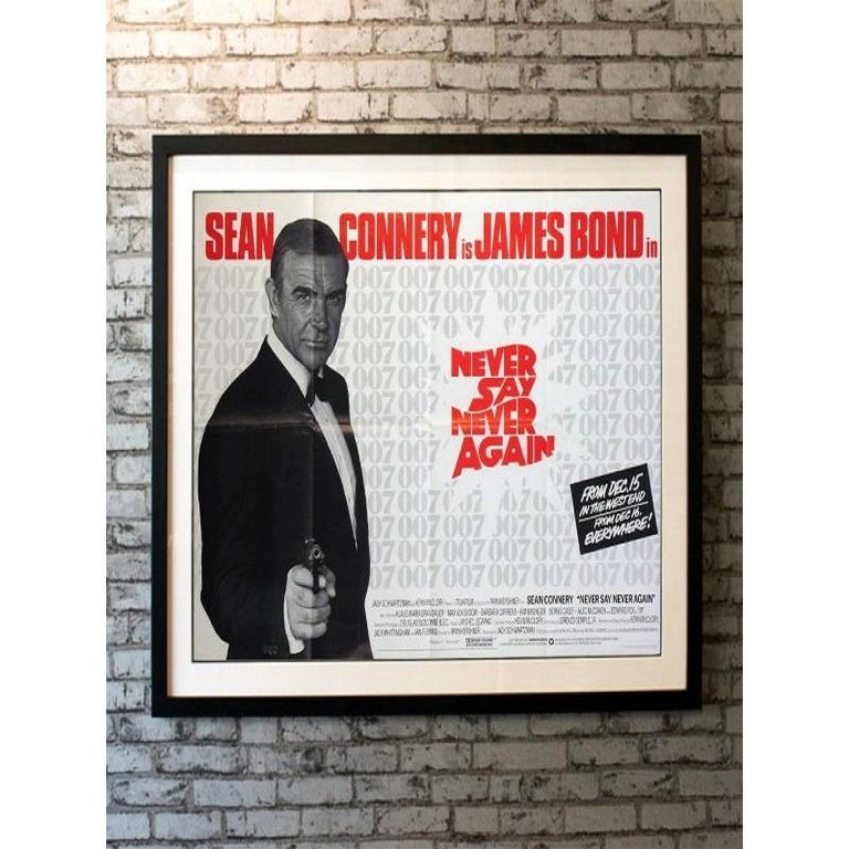 Never Say Never Again, Unframed Poster, 1983 For Sale at 1stDibs