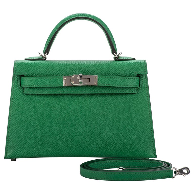 Never Worn Hermes Mini Kelly 20 Cactus Blue Atol Bag at 1stDibs | kelly ...