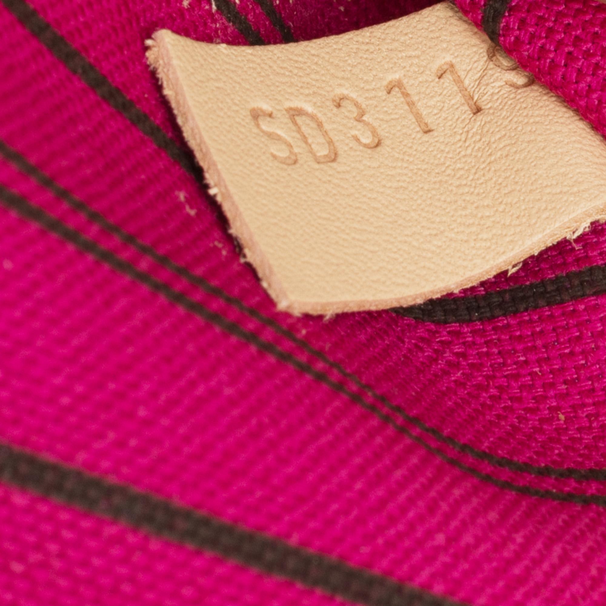 Neverfull MM handbag in Monogram canvas with pouch customized "My Daily ...