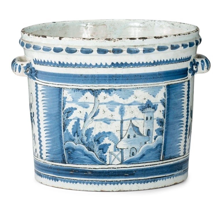 Nevers Faience 'Pot a Oranger' For Sale at 1stDibs