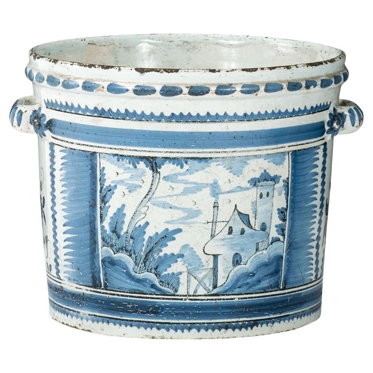 Nevers Faience 'Pot a Oranger' For Sale at 1stDibs