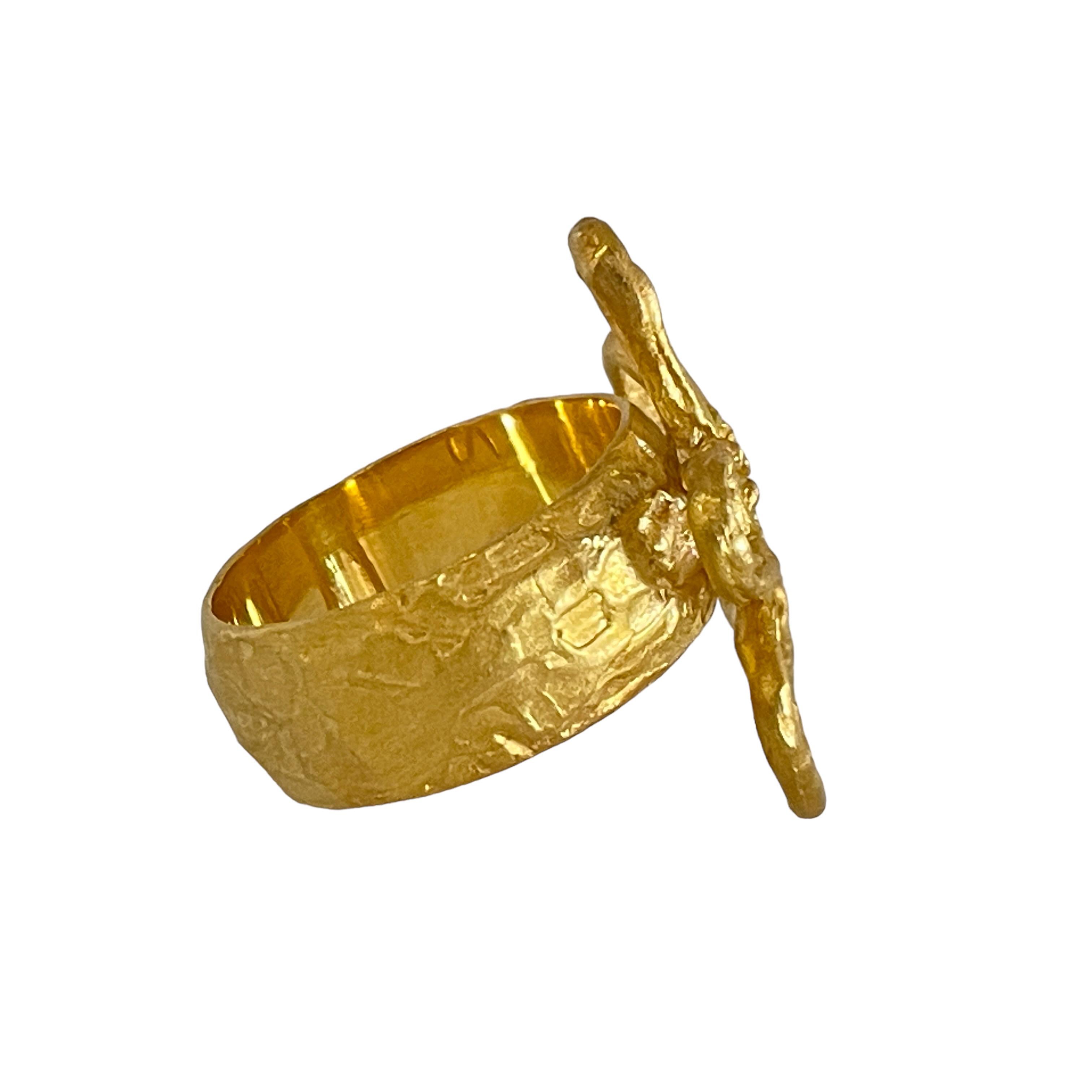 New 1 of a Kind, Handmade Heavily 14k-16k Yellow Gold Plated Designer ...