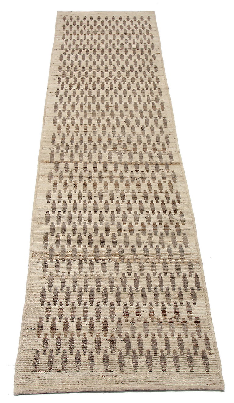New Afghan Runner Rug Moroccan Design For Sale at 1stDibs