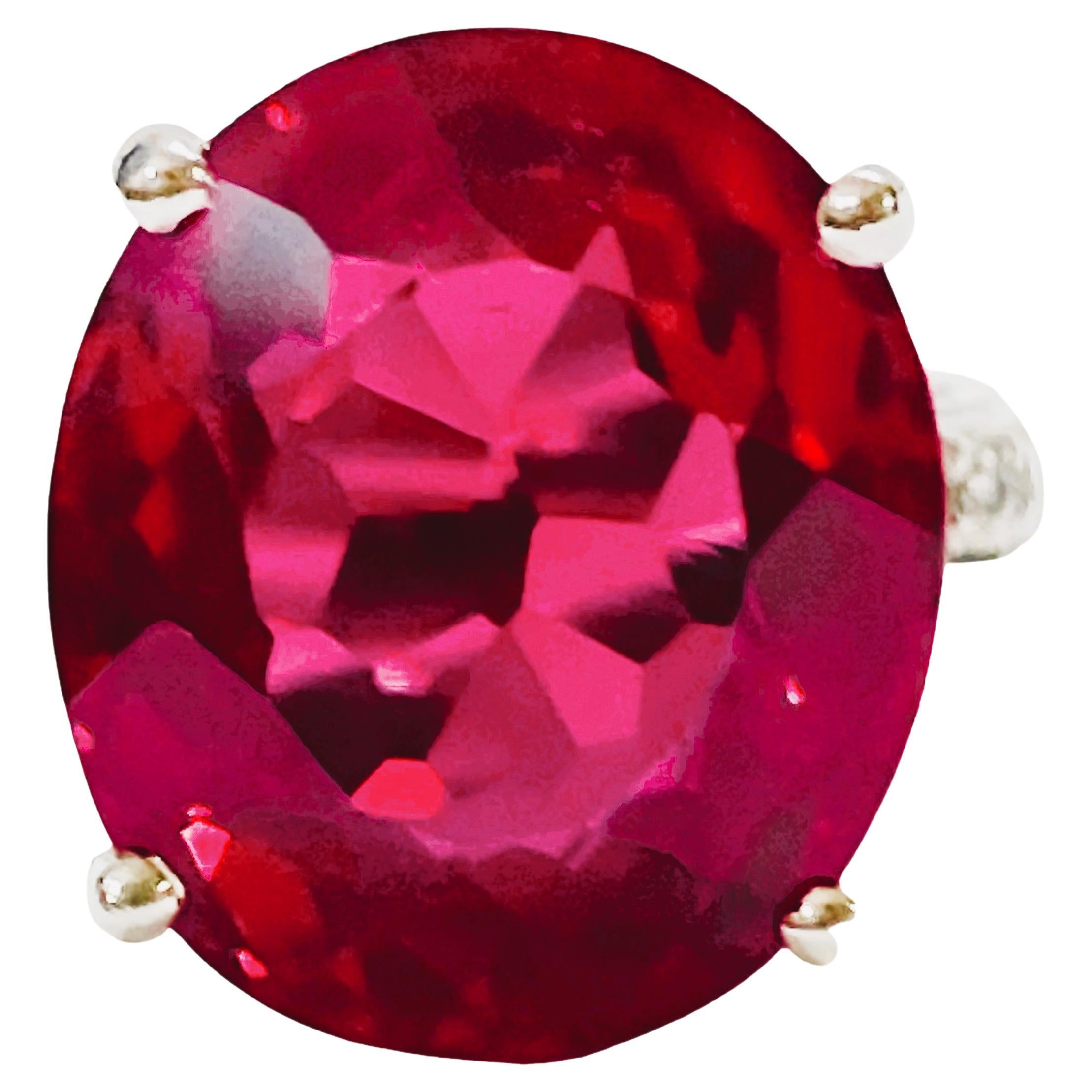 New Oval Pink Topaz Cabochon 14k Rose Gold Plated Sterling Silver Ring ...