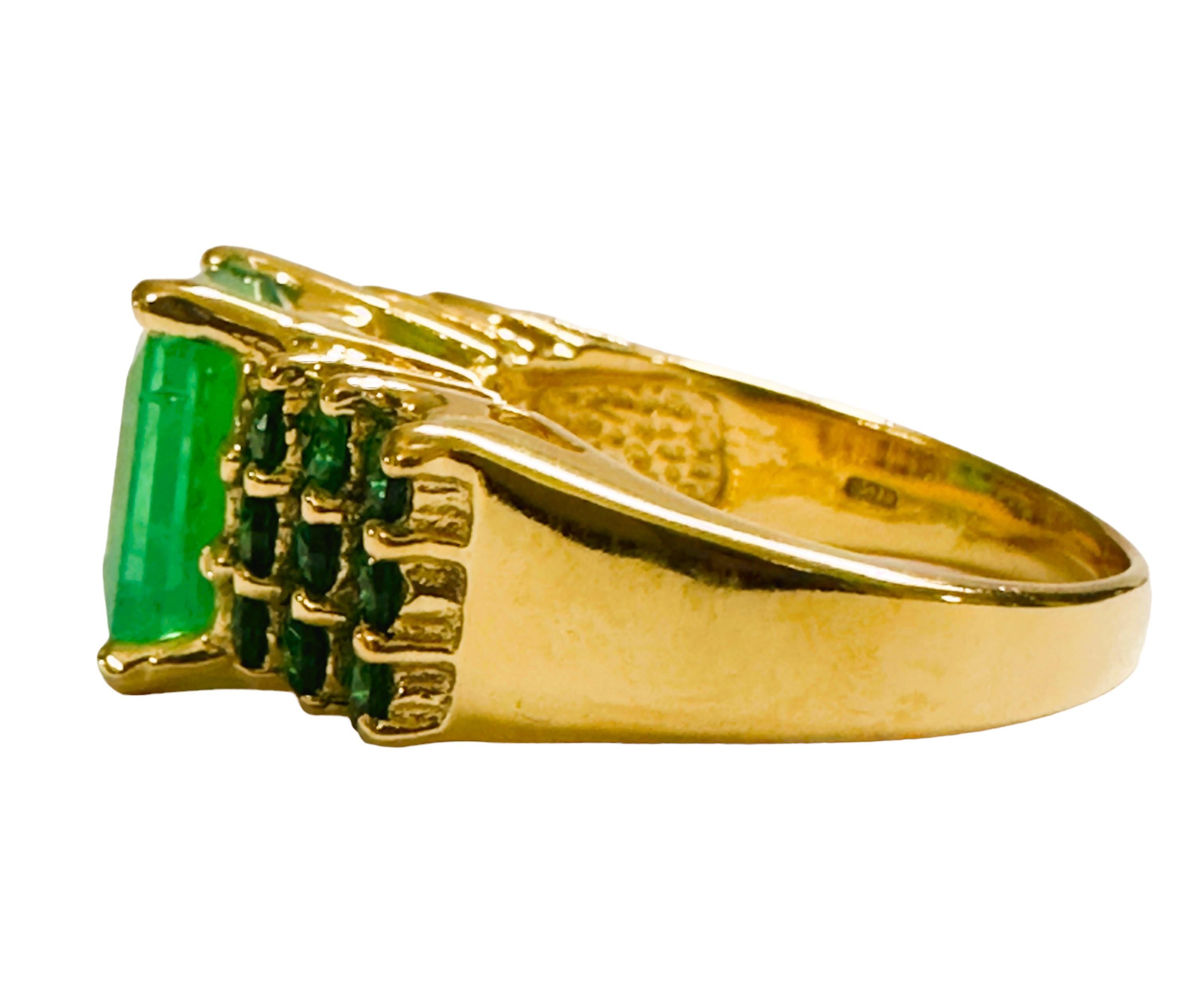 New African 4.60 Ct Emerald Green Garnet Sapphire and Tsavorite ...