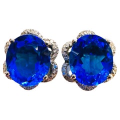 New African 9.70 ct Deep Blue Sapphire Sterling Pendant Necklace 18 ...
