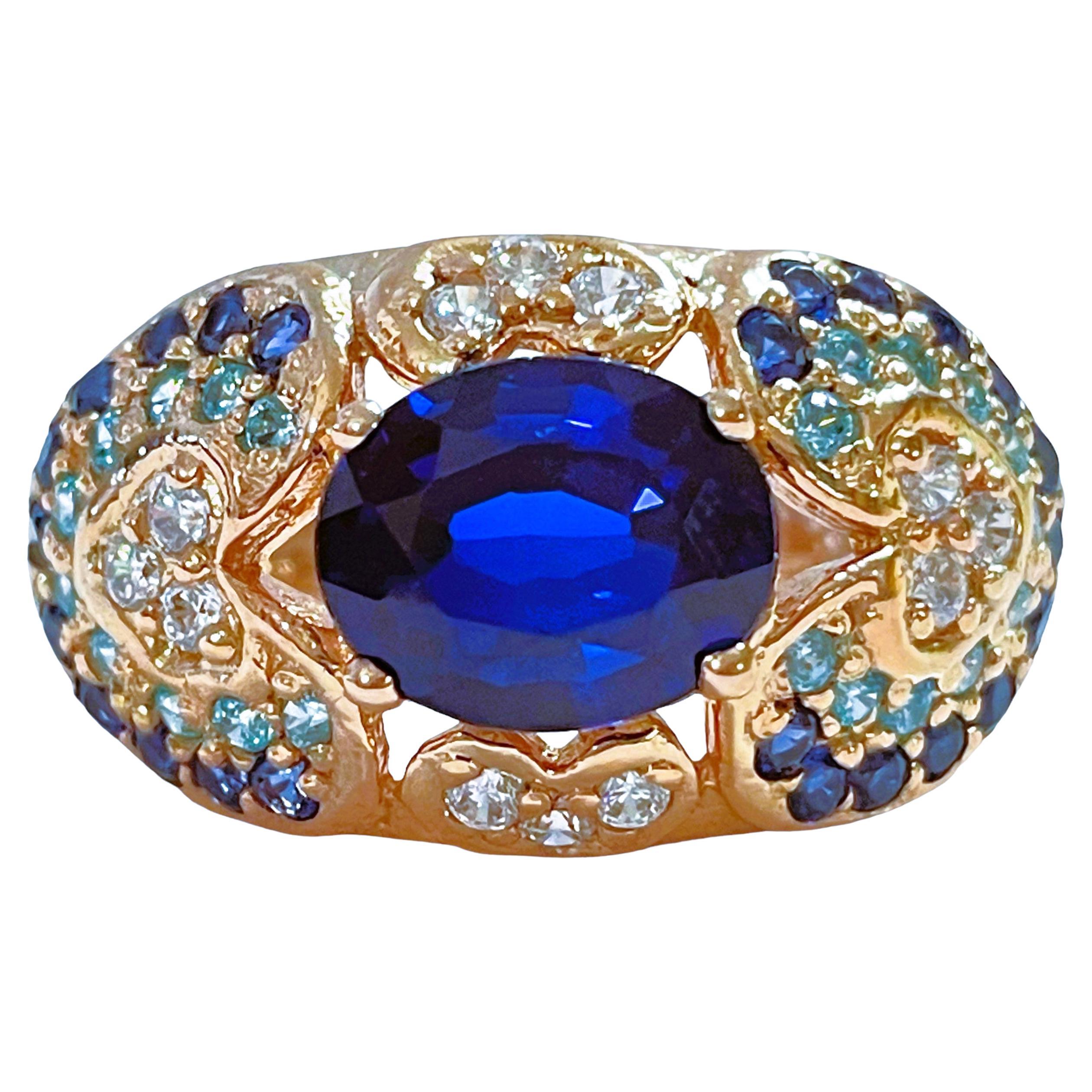Sterling Silver Sapphire Rings - 306 For Sale on 1stDibs | sterling ...