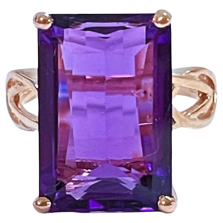New African IF Color Changing Purple and Blue Amethyst RGold Plated ...