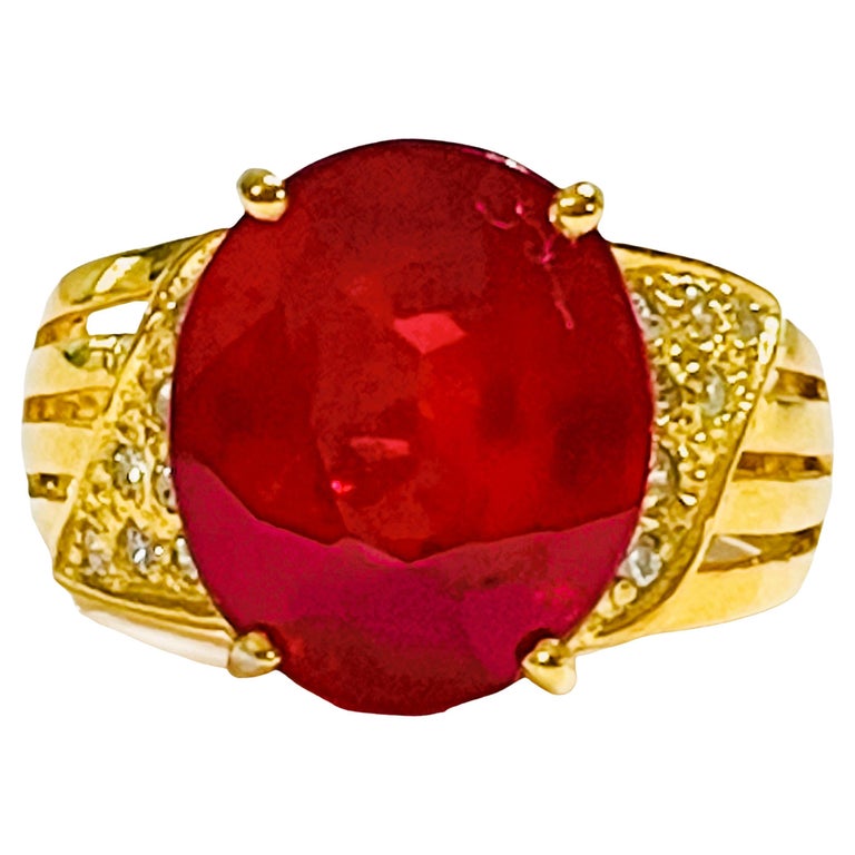 New African Pink Raspberry Topaz and White Sapphire YGold Plated ...