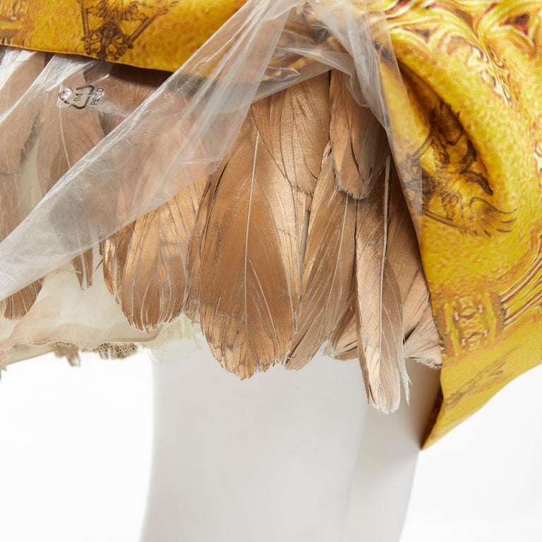 new ALEXANDER MCQUEEN 2010 Angels Demons Runway Renaissance feather ...