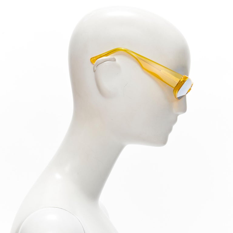 new ALEXANDER WANG GENTLE MONSTER CEO yellow blue rectangular ...