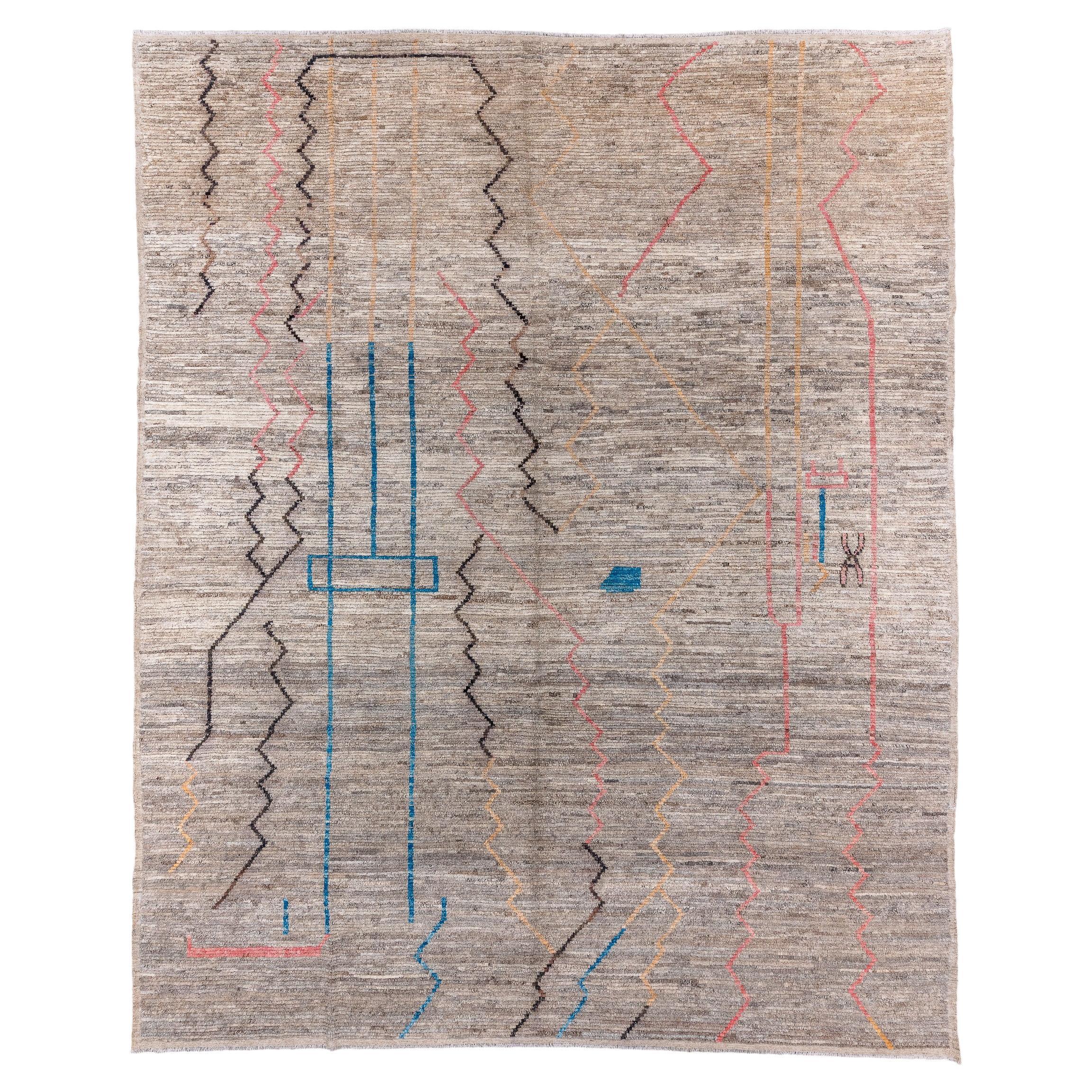New and Modern Moroccan Design Rug For Sale at 1stDibs
