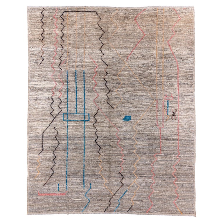 New and Modern Moroccan Design Rug For Sale at 1stDibs