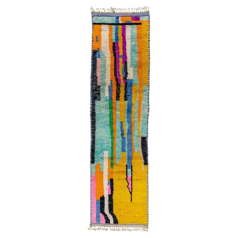 New and Modern Moroccan Runner For Sale at 1stDibs