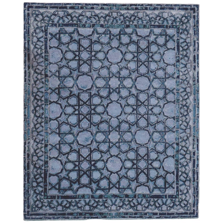 New Area Rug Modern Style ‘Op Art’ by Shane Friesenhan For Sale at 1stDibs