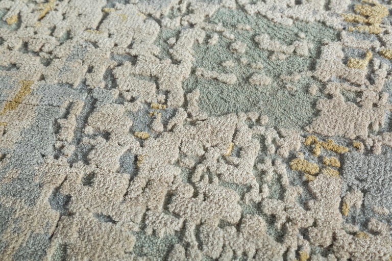 New Area Rug with Modern Watercolor Art Design Made of Fine Wool and ...