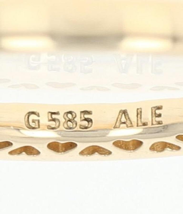 Customizable New Authentic Pandora Classic Hearts Ring, 14k Gold Band ...