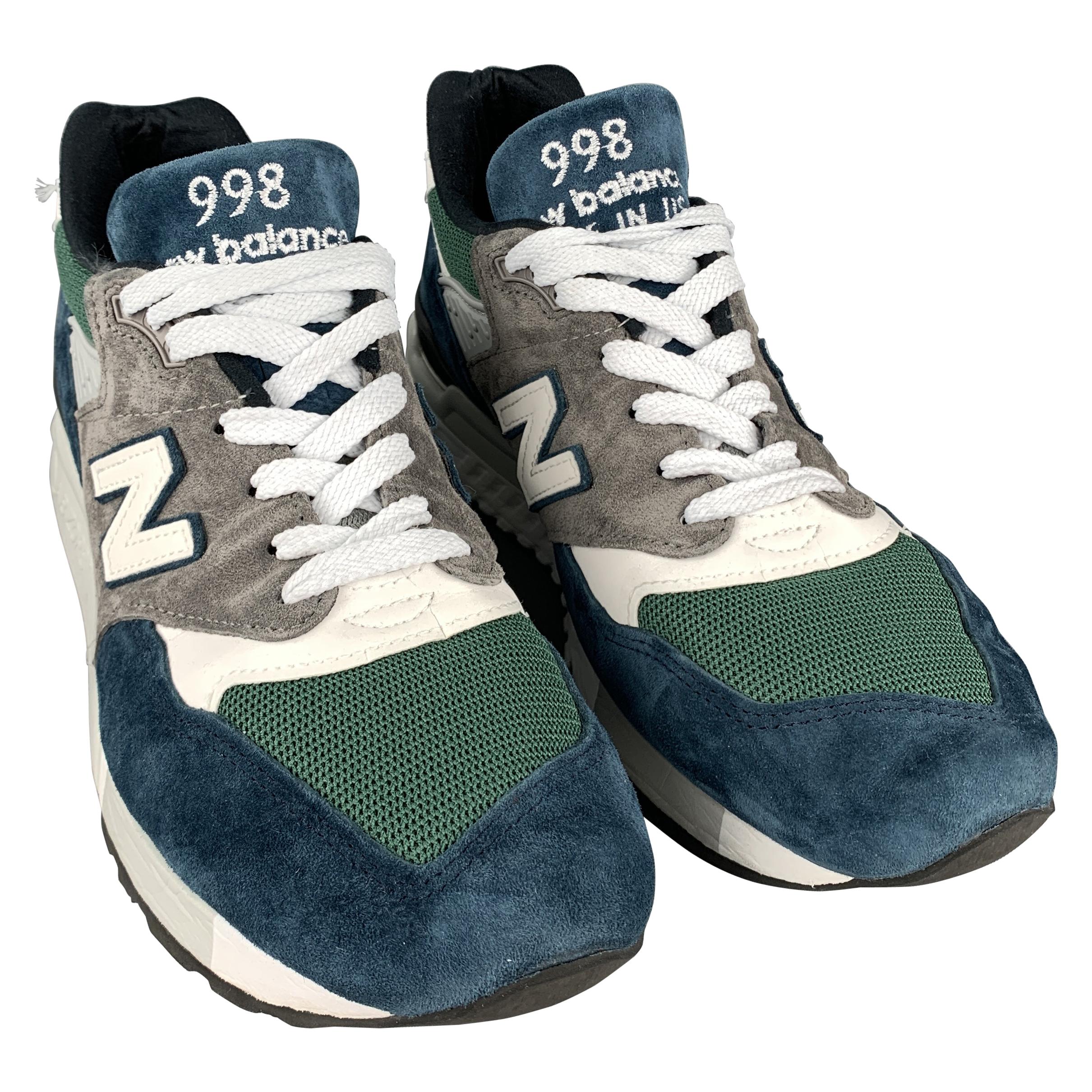 NEW BALANCE 998 Size 9 Multi-Color Mixed Materials Nylon Lace Up ...