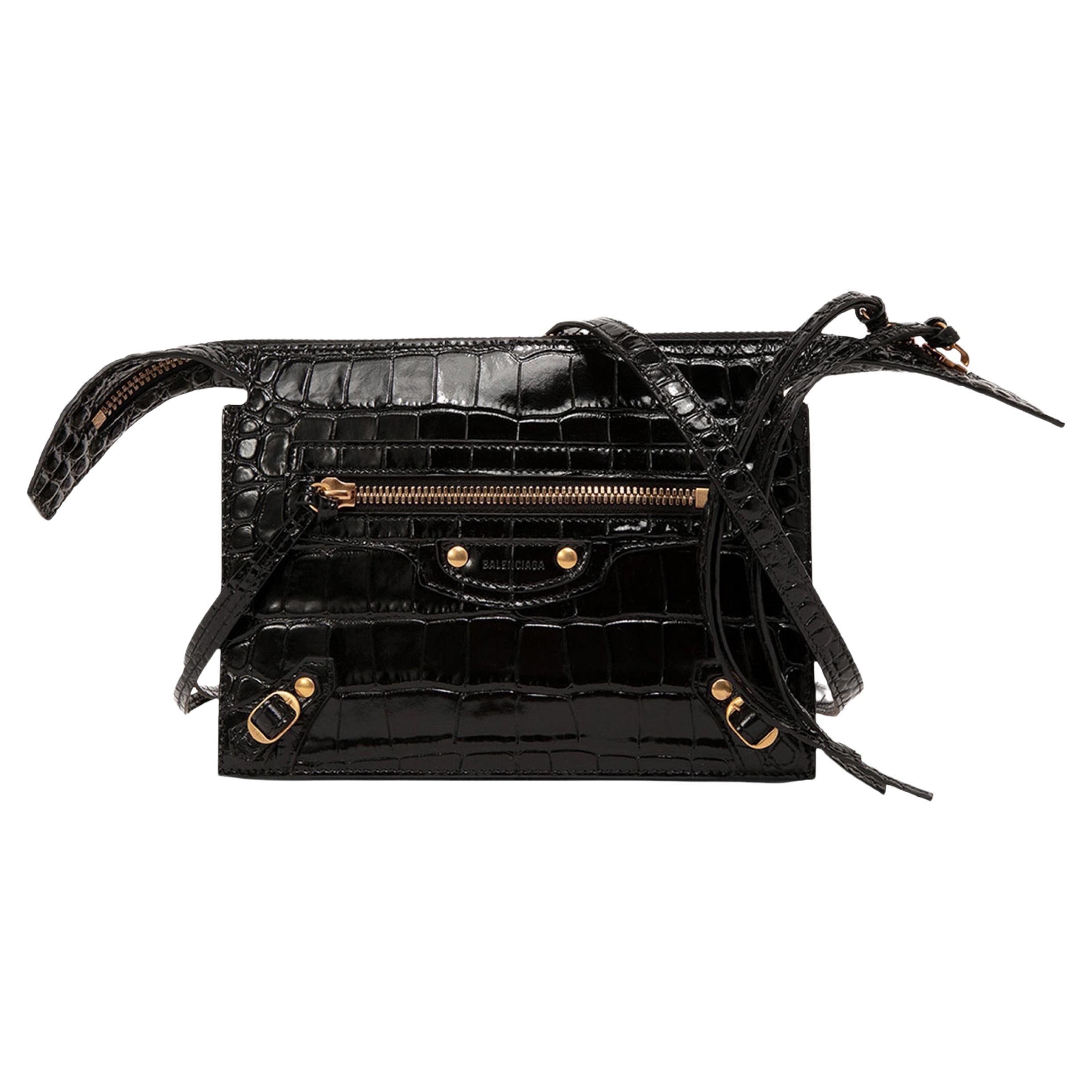 Balenciaga City Graffiti Classic Studs Bag Leather Small at 1stDibs