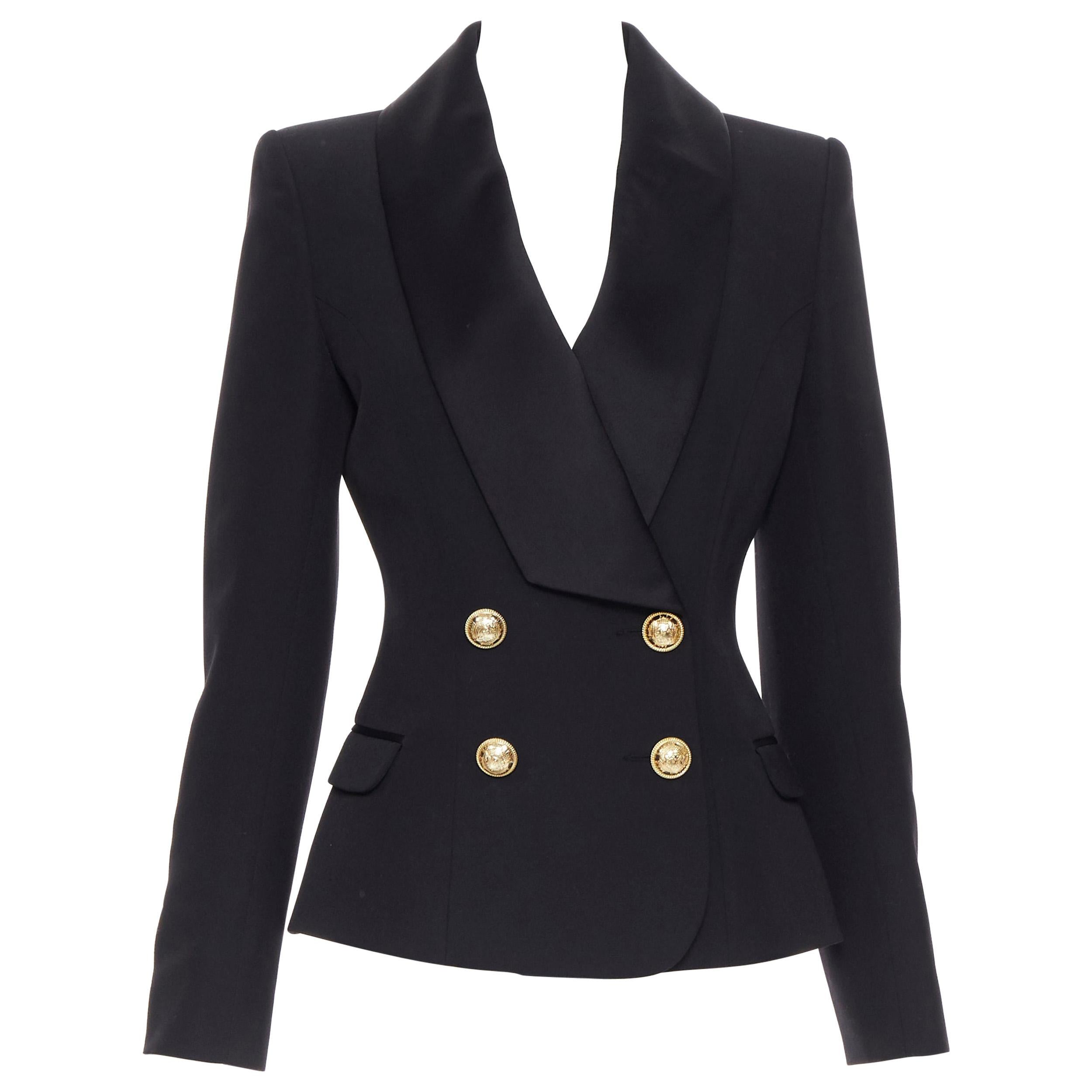 Balmain Tuxedo Style Military Jacket With Embellishment at 1stDibs