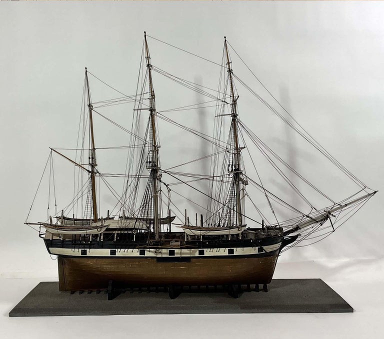 New Bedford Whale Ship Model Of "Cortez" For Sale at 1stDibs